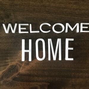 Welcome Home Magnetic Acrylic or Wood Set - Etsy