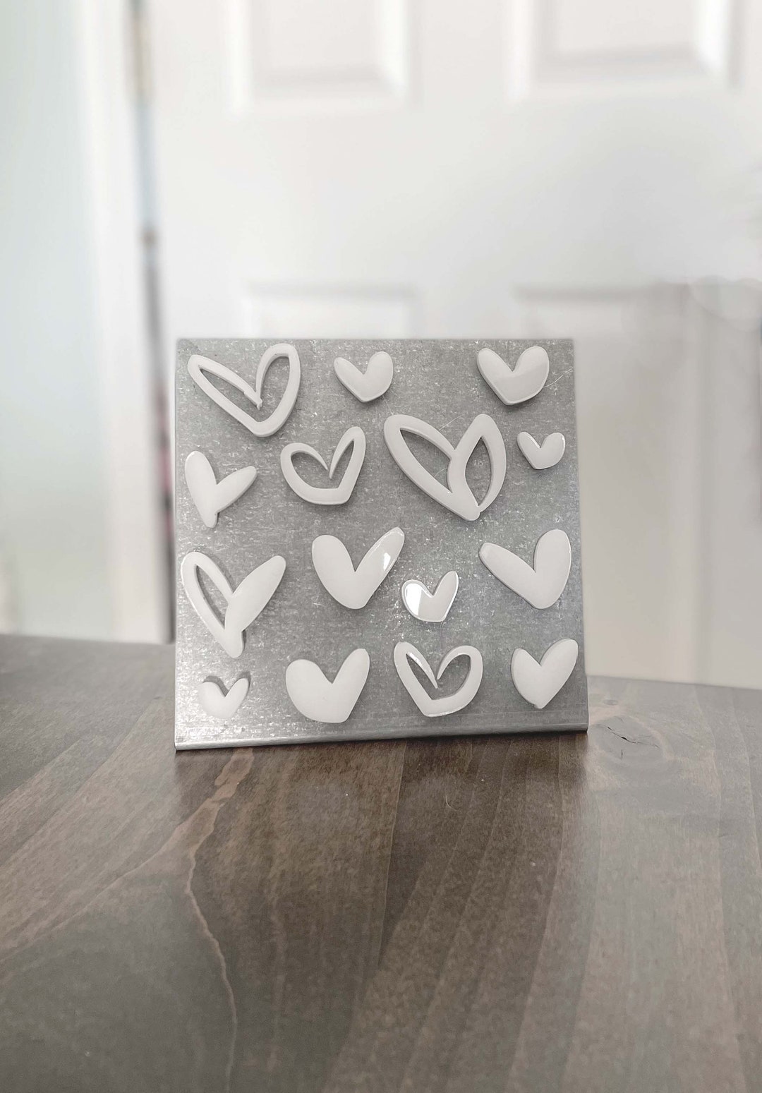 Assorted Heart Styles Set Magnetic White Acrylic - Etsy