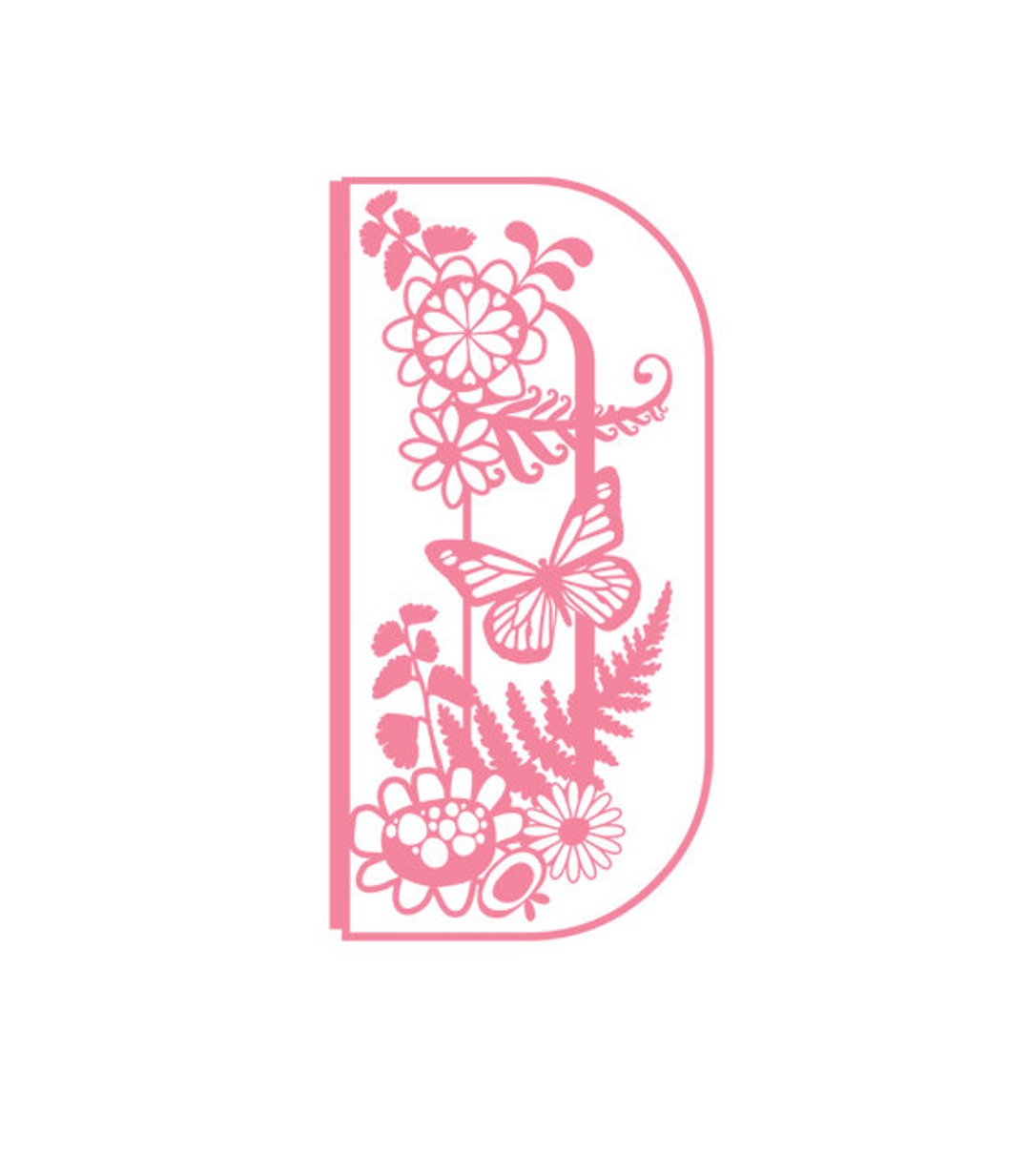 Letter D Cutting File Svg Pdf Png Cricut Silhouette Cutting Machines - Etsy