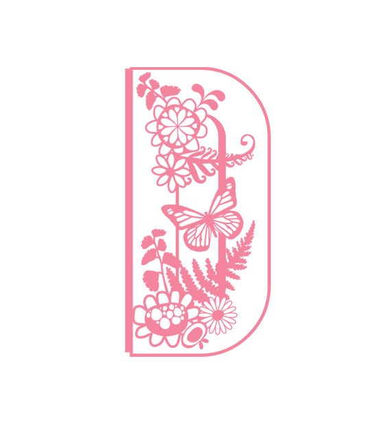 Letter D Cutting File Svg Pdf Png Cricut Silhouette Cutting Machines - Etsy