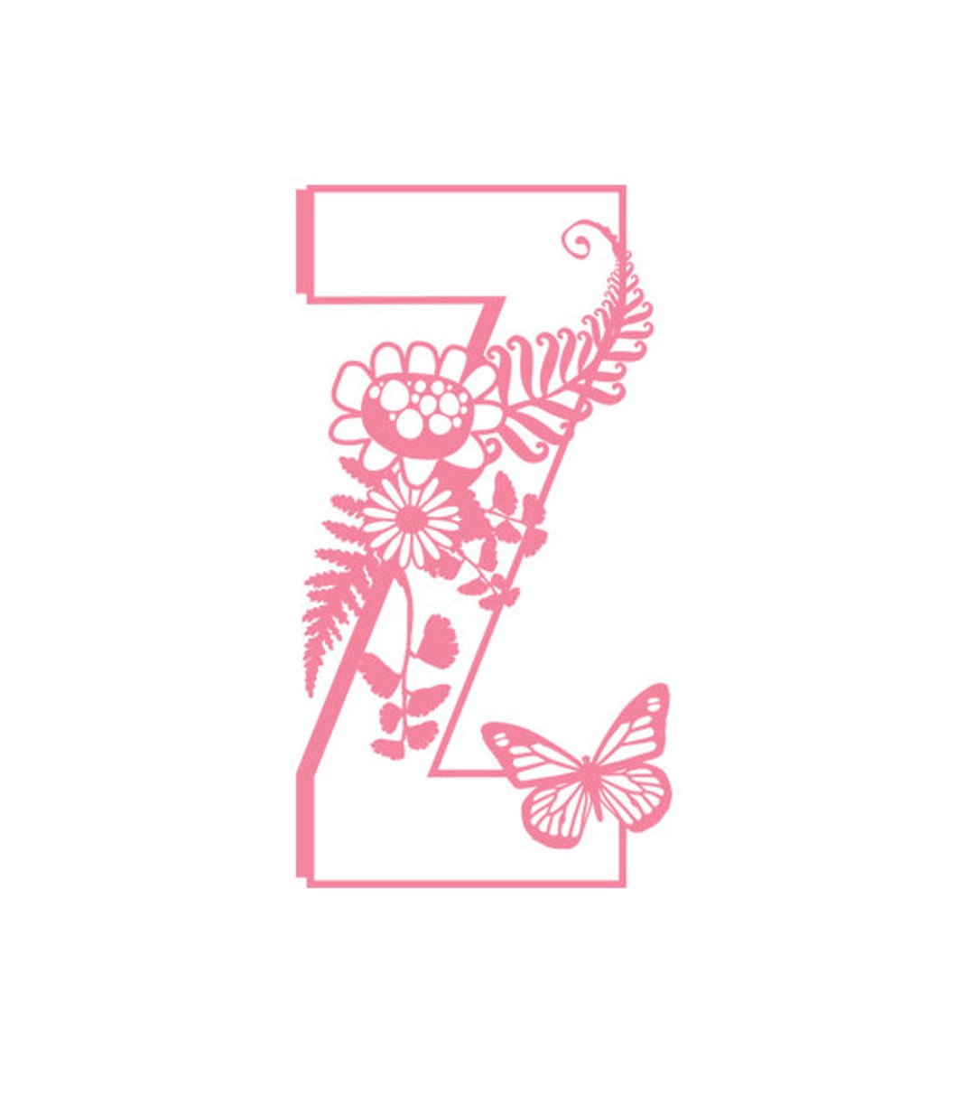 Letter Z Cutting File Svg Pdf Png Cricut Silhouette Cutting Machines - Etsy