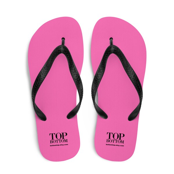 Hot Pink Flip Flops - Etsy