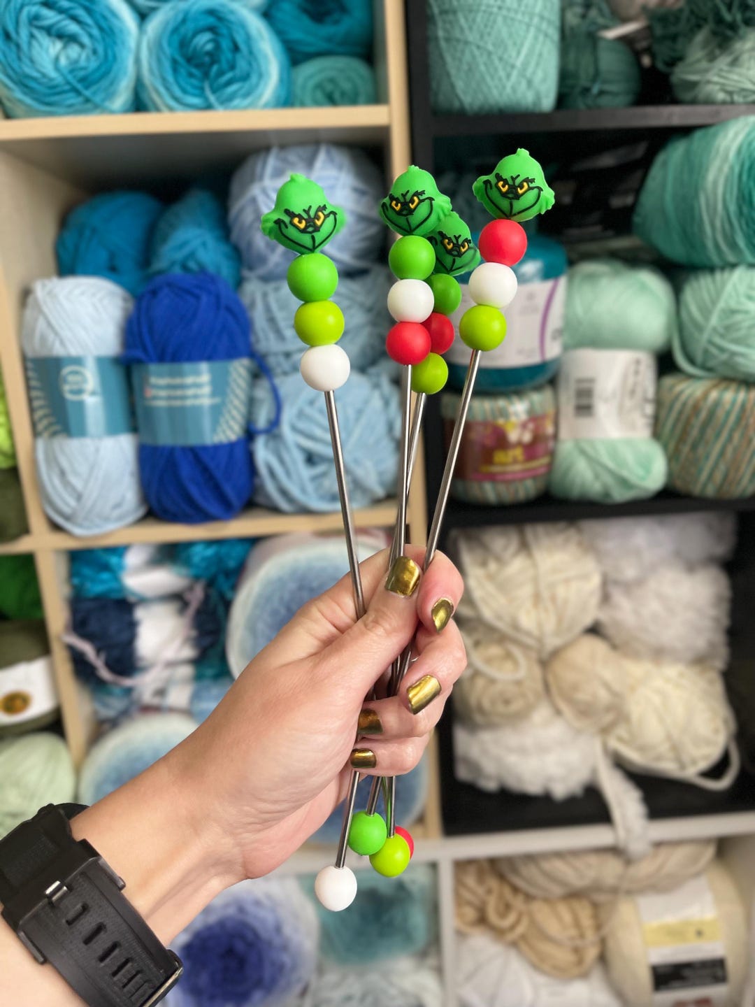 Crochet Amigurumi Cat or Grinch Stuffy Stix - Etsy