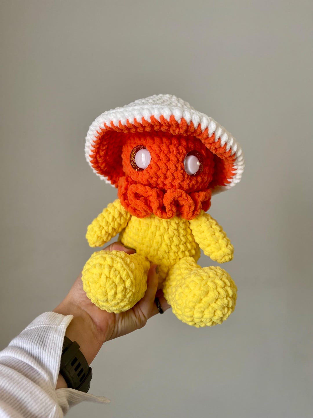 Miles the Mushroom Amigurumi Candy Corn Stuffed Animal Handmade Crochet ...