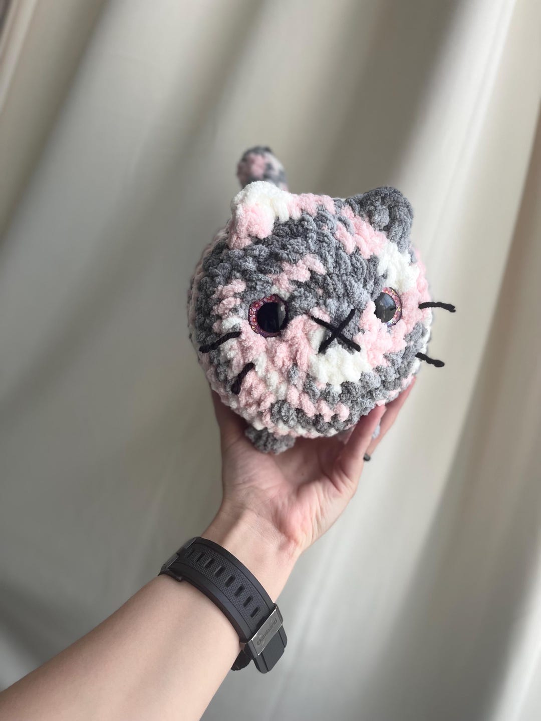 Handmade Crochet Loaf Cat Amigurumi Stuffed Animal Chonky Chunky Kitty ...
