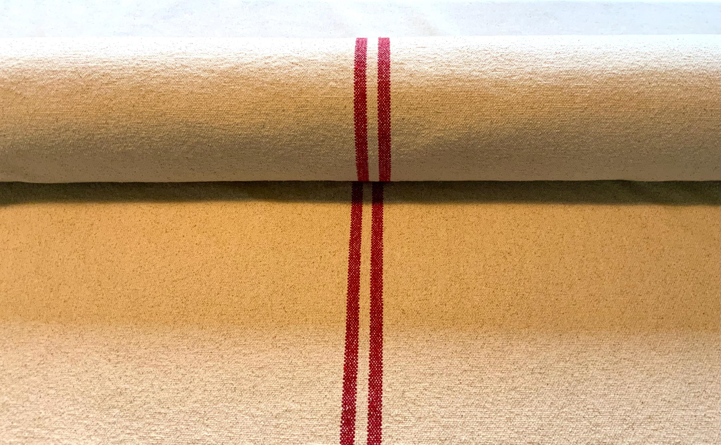 Rustic French Farmhouse Woven Grain Sack Fabric, 100% Heavy Weight ...
