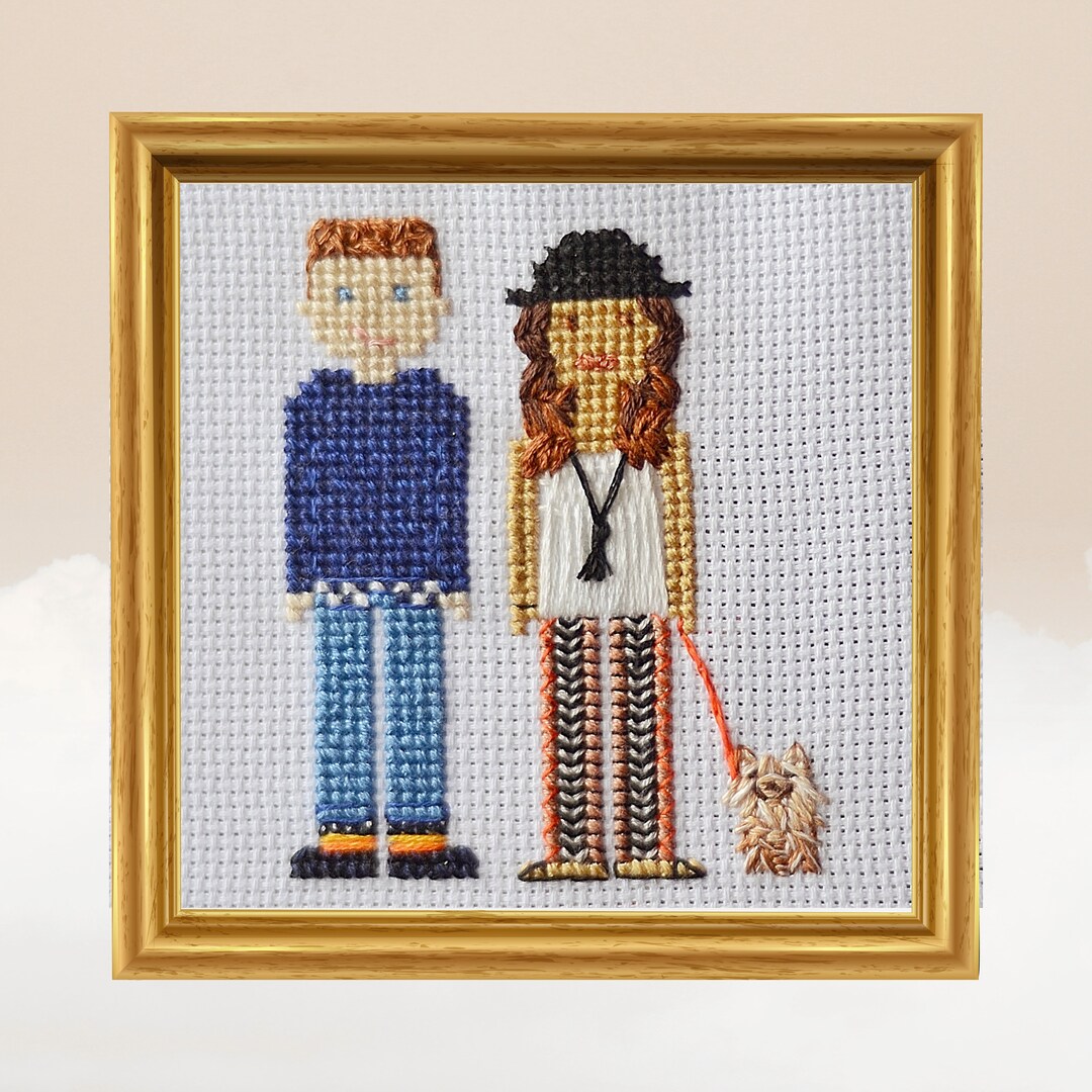 Custom Personalized Portrait Family Cross Stitch Pattern : Gift for ...