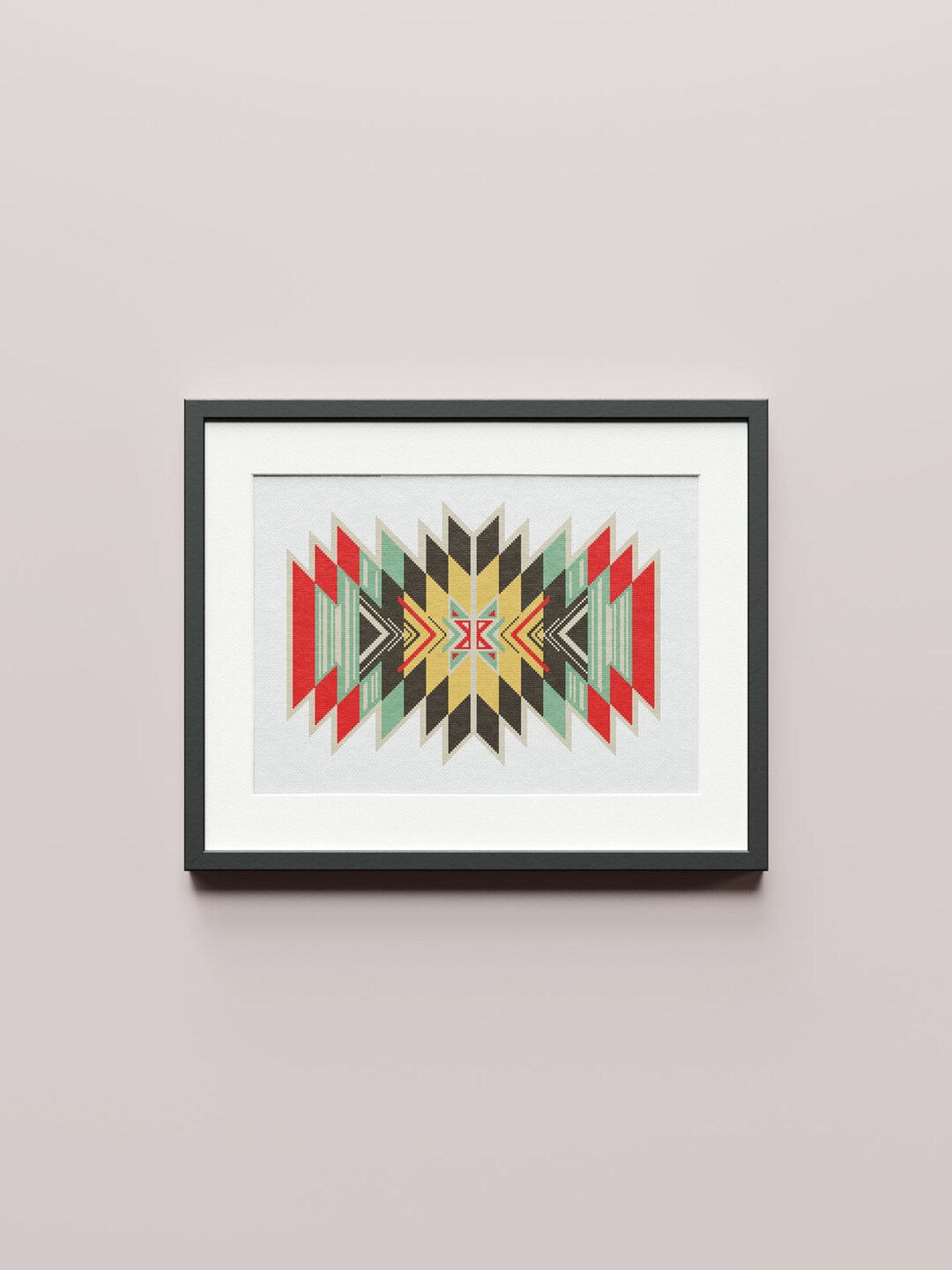 Southwest Native Cross Stitch Pattern : Modern American Indian, Retro ...