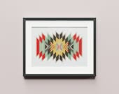 Southwest Native Cross Stitch Pattern : Modern American - Etsy