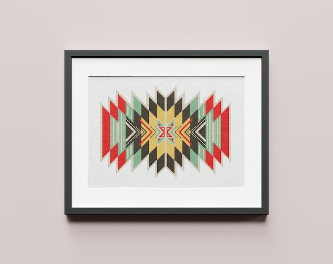 Southwest Native Cross Stitch Pattern : Modern American - Etsy