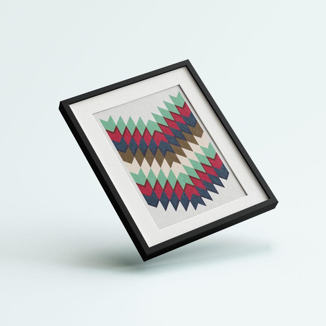 Native Tribal Modern Cross Stitch Pattern : Unique Southwestern ...