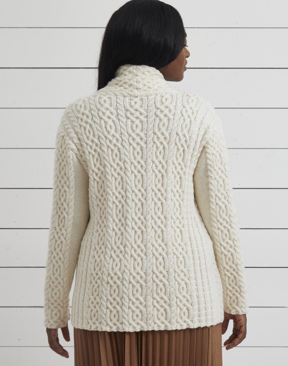 Cable Jacket Knitting Pattern for Women | Debbie Bliss Cashmerino DK ...
