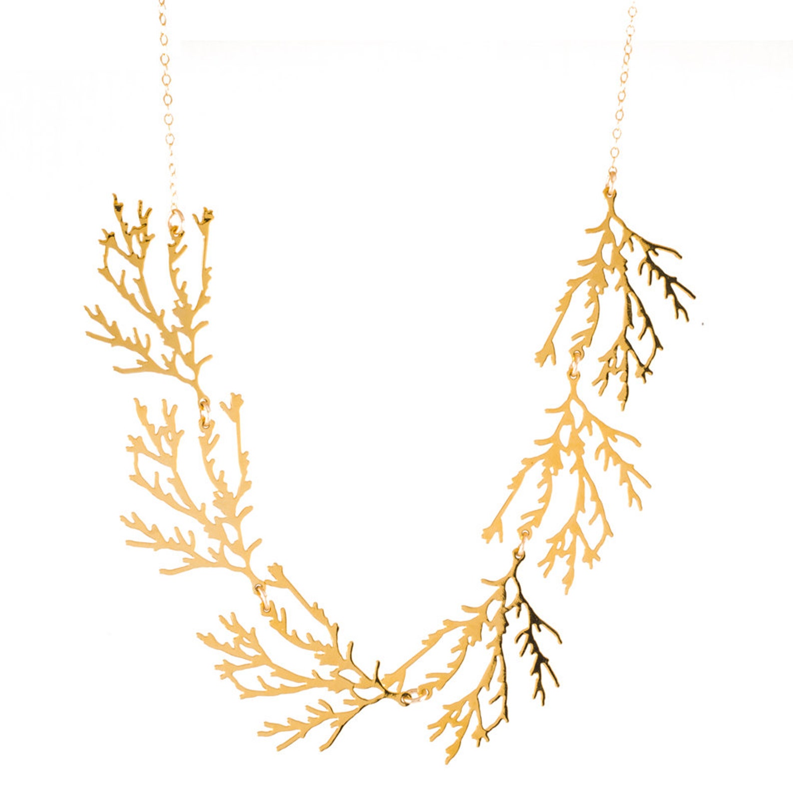 Filament Necklace gold - Etsy