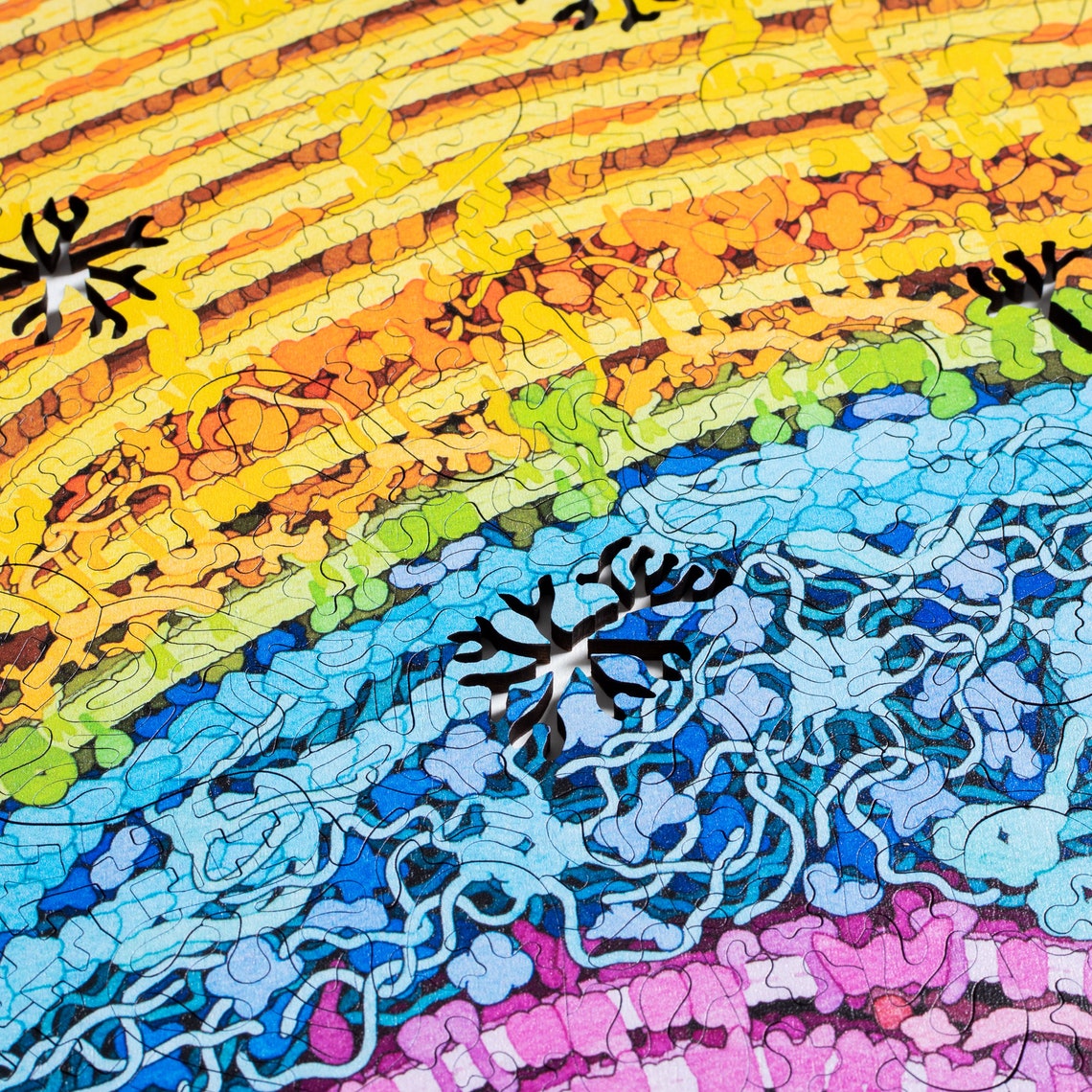 Neuron Puzzle - Wooden Biology and Brain Themed Jigsaw Puzzle - Etsy