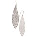 Cross-venulate Earrings: Etched Stainless Steel Leaf Earrings ...
