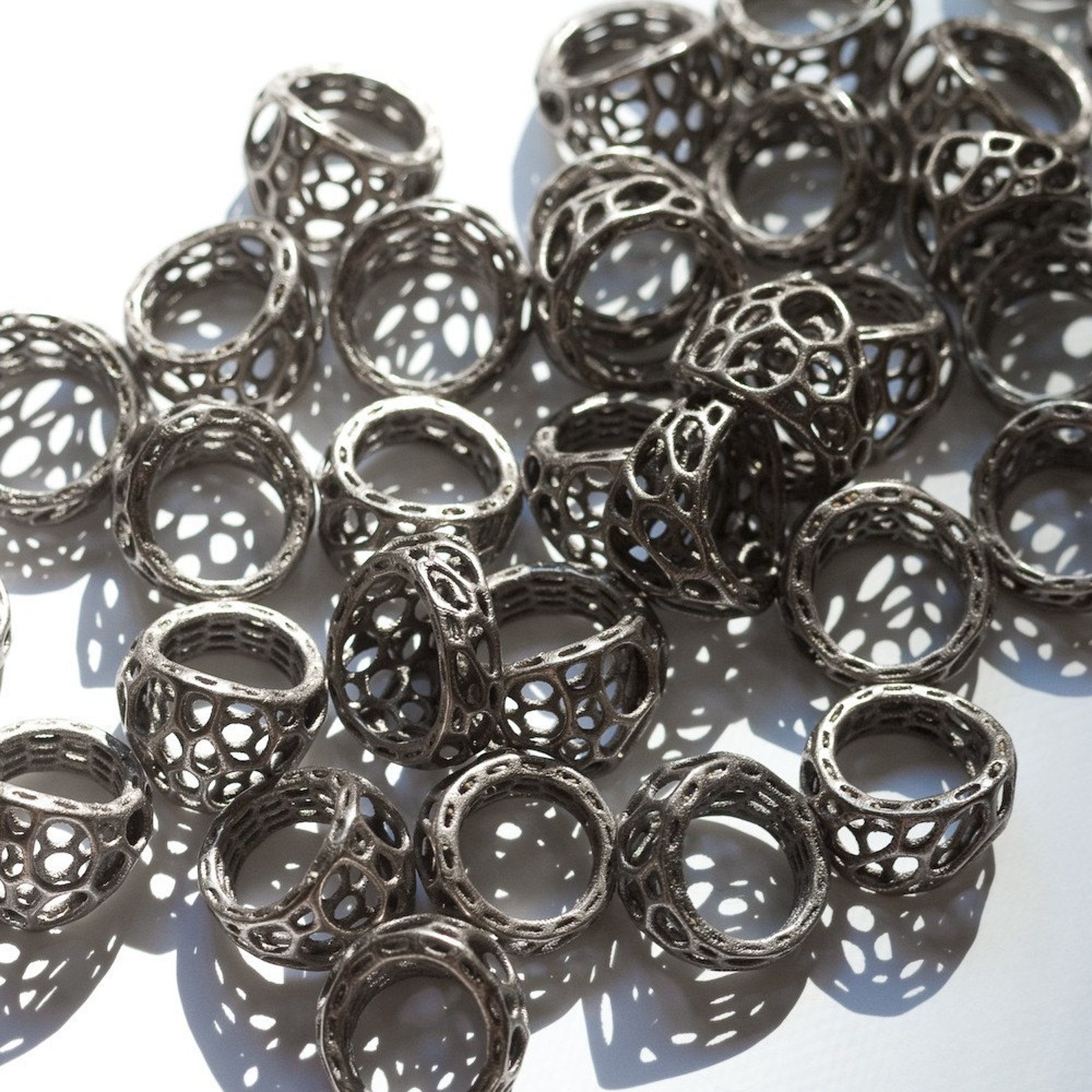2-layer Center Ring (3D Printed Stainless Steel) - Etsy