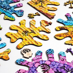 Neuron Puzzle - Wooden Biology and Brain Themed Jigsaw Puzzle - Etsy