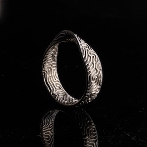 Reaction Mobius Ring - Silver Mobius Strip Jewelry - Etsy