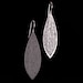 Cross-venulate Earrings: Etched Stainless Steel Leaf Earrings ...