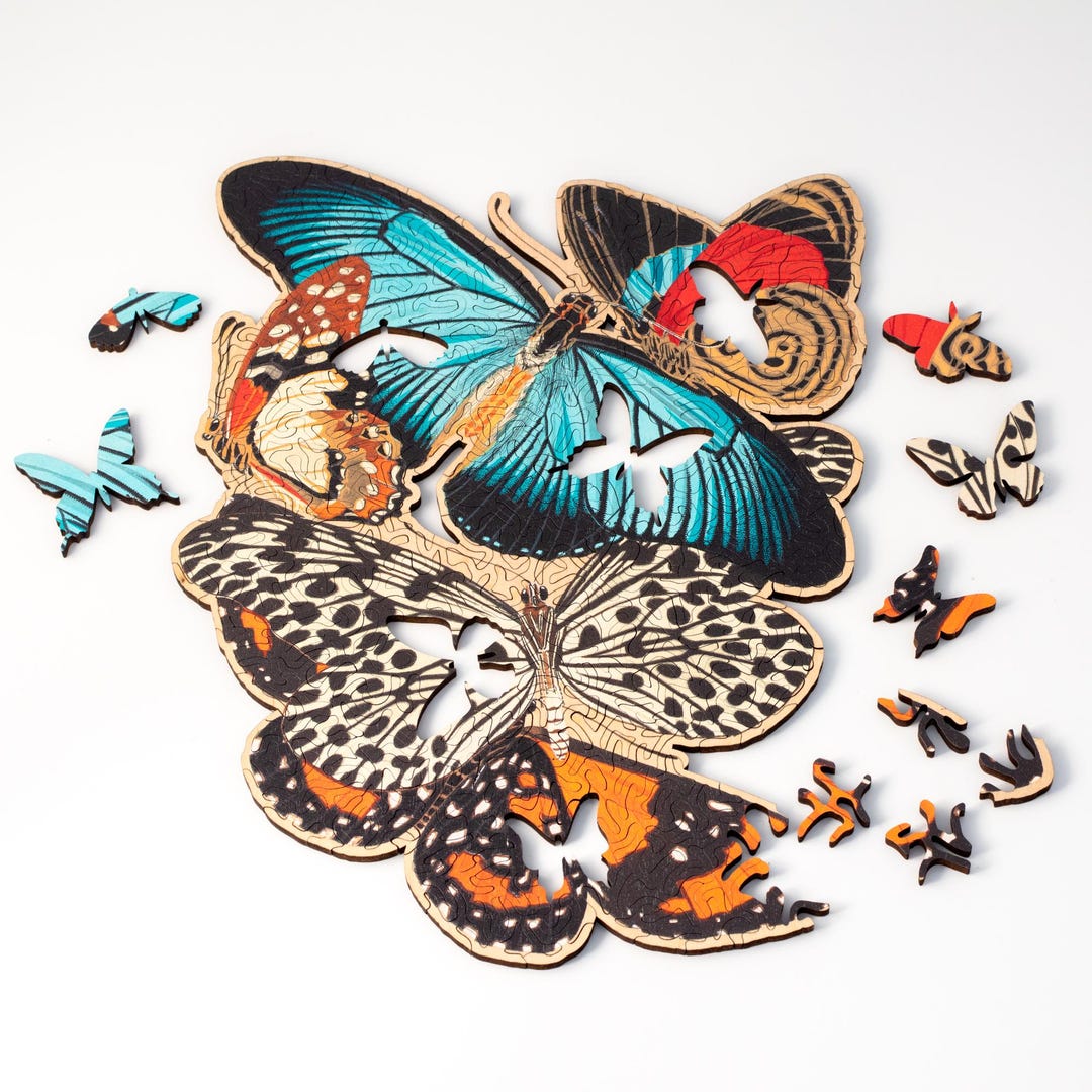 Séguy's Papillons: Numberwings Butterfly Puzzle - Wooden Jigsaw Puzzle ...