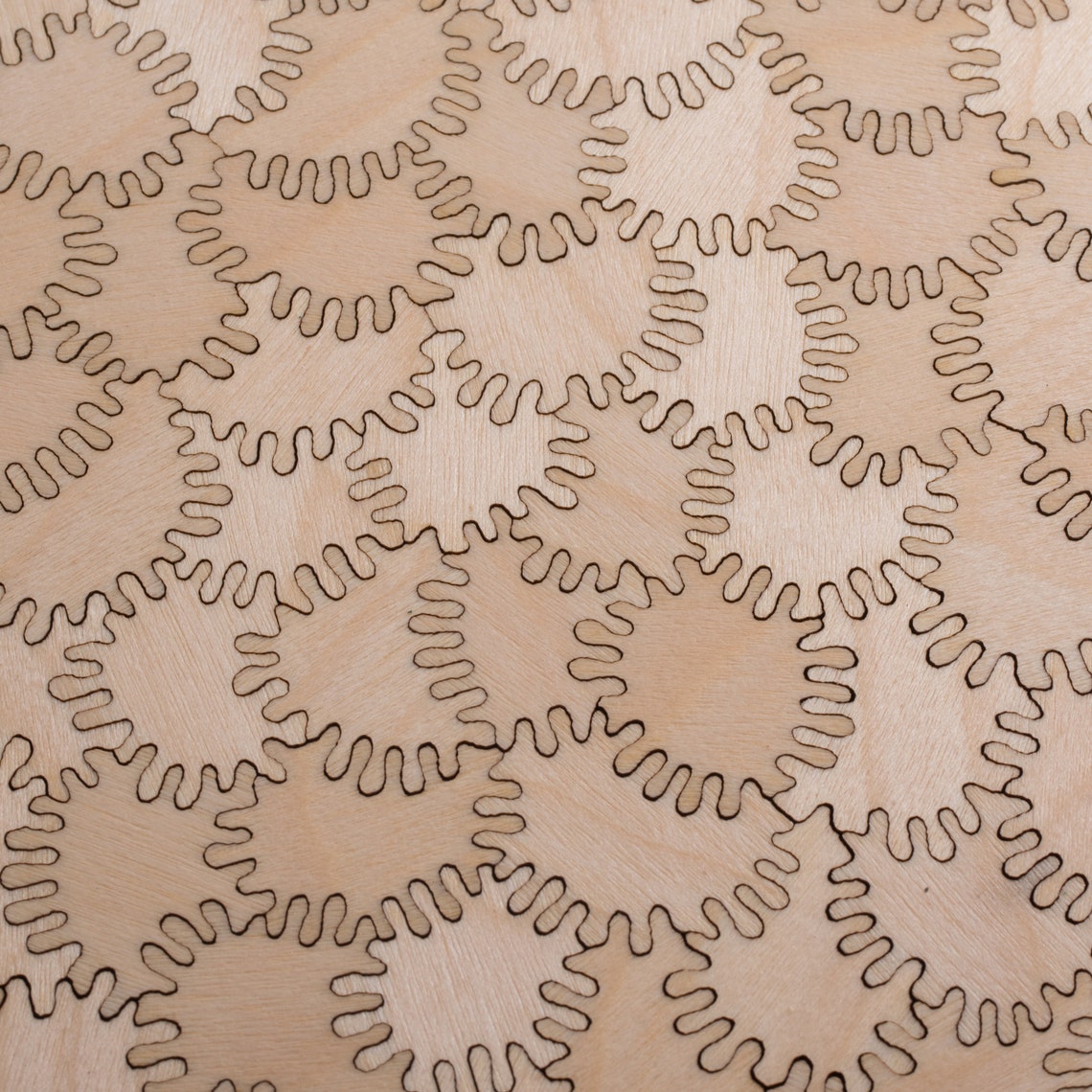 Patchwork Amoeba Puzzle - Challenging Wood Jigsaw Puzzle, Laser Cut - Etsy