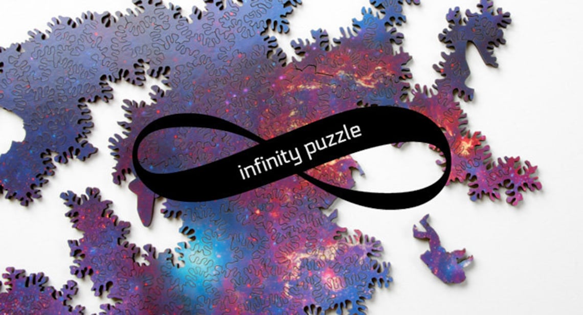 Infinite Galaxy Puzzle - Wooden Jigsaw Puzzle by Nervous System - Etsy