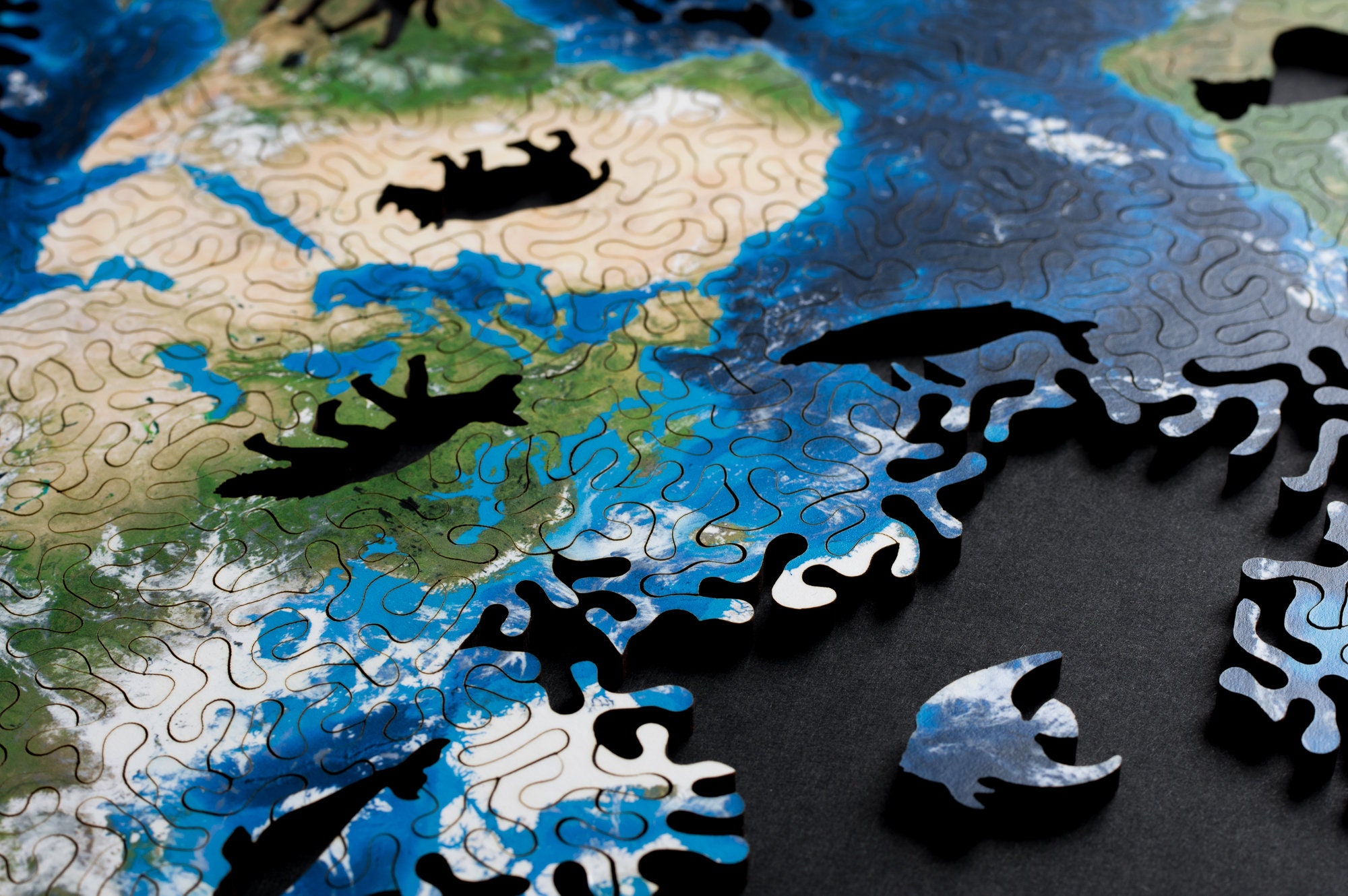 Earth Infinity Puzzle - Wooden Jigsaw Puzzle by Nervous System - Etsy