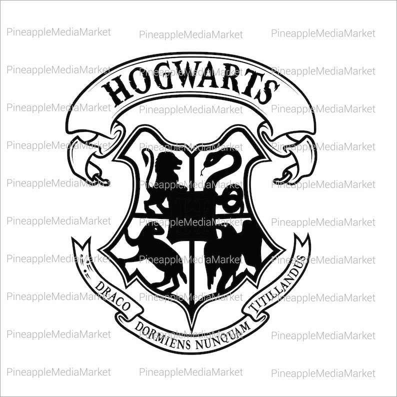 Hogwarts Sign SVG Hogwarts Harry Potter Sign Cut File Vector Hogwarts ...