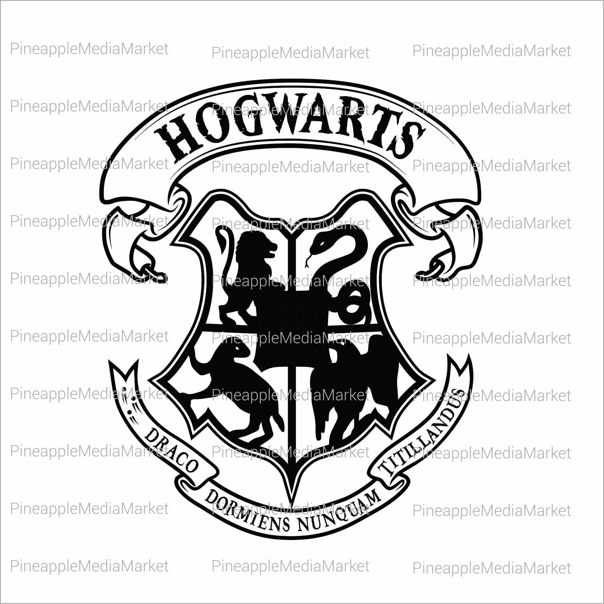Hogwarts Sign SVG Hogwarts Harry Potter Sign Cut File Vector Hogwarts ...
