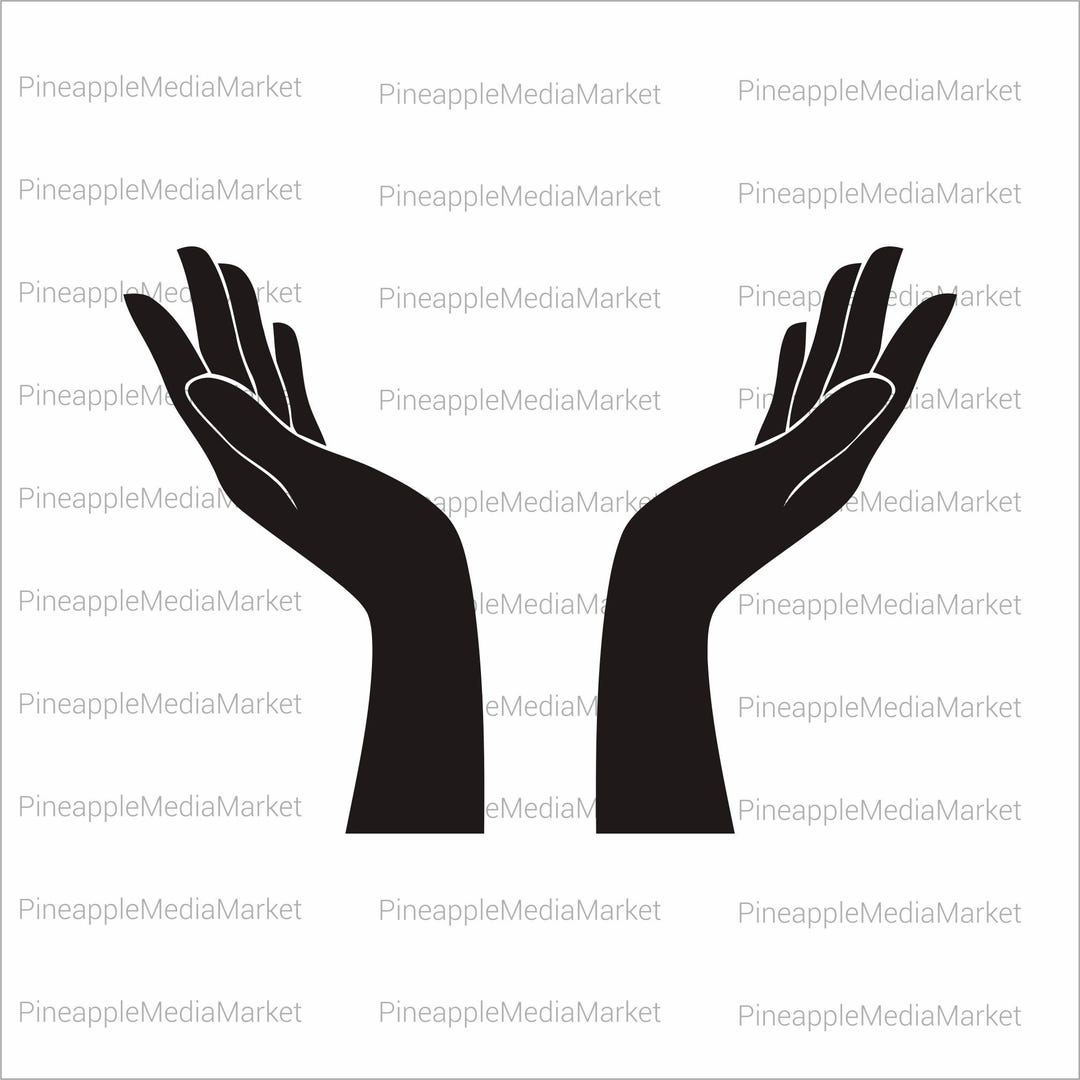 Hands Printable Svg Ai Jpeg Png Pdf Layered Vector Cricut Instant ...