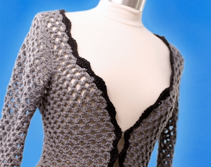 Crochet Pattern--openwork Sweater - Etsy