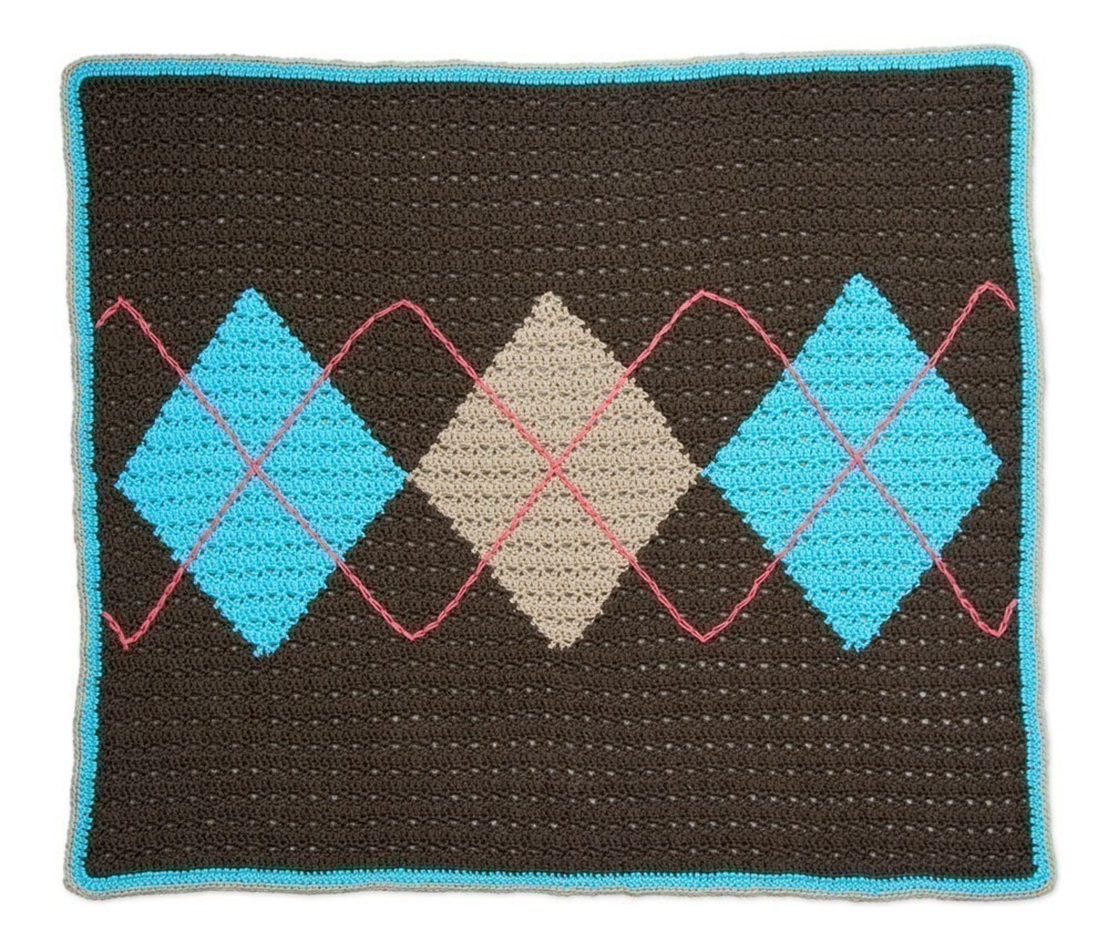 Crochet Pattern--argyle Baby Blanket - Etsy