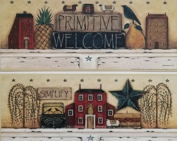 STILL LIFE Primitive Folk Art Prints by Donna Atkins. a Primitive ...