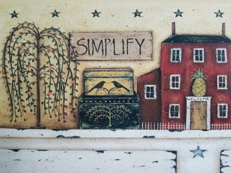 STILL LIFE Primitive Folk Art Prints by Donna Atkins. - Etsy