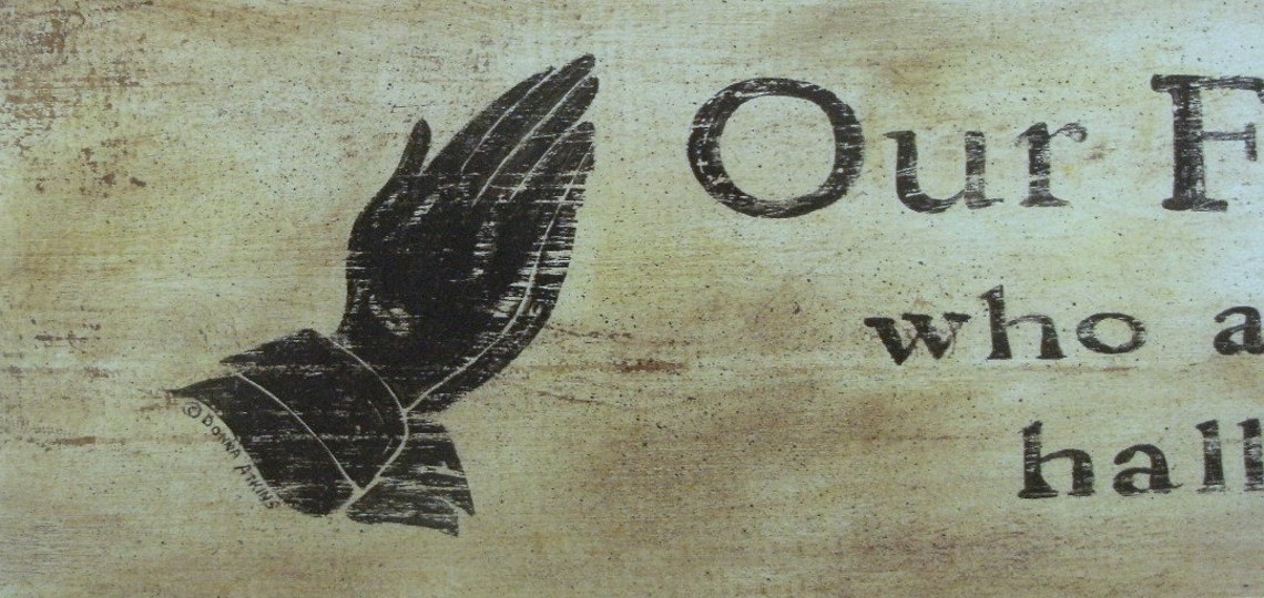 OUR FATHER the Lord's Prayer, Silhouette, Praying Hands Religious ...