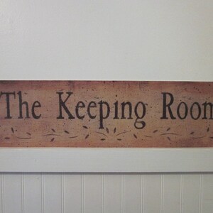 The Keeping Room, Rustic Folk Art Print by Donna Atkins, Word Print - Etsy