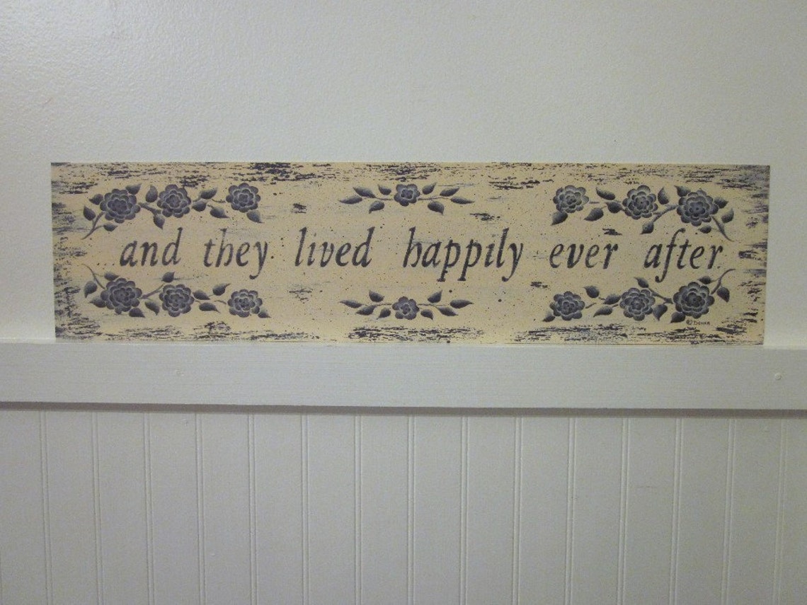 And They Lived Happily Ever After. Romantic Fairy Tale Rustic | Etsy