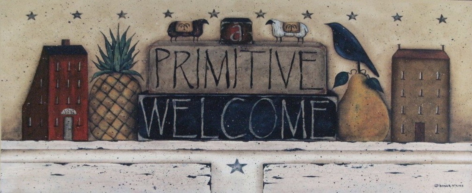 STILL LIFE Primitive Folk Art Prints by Donna Atkins. - Etsy