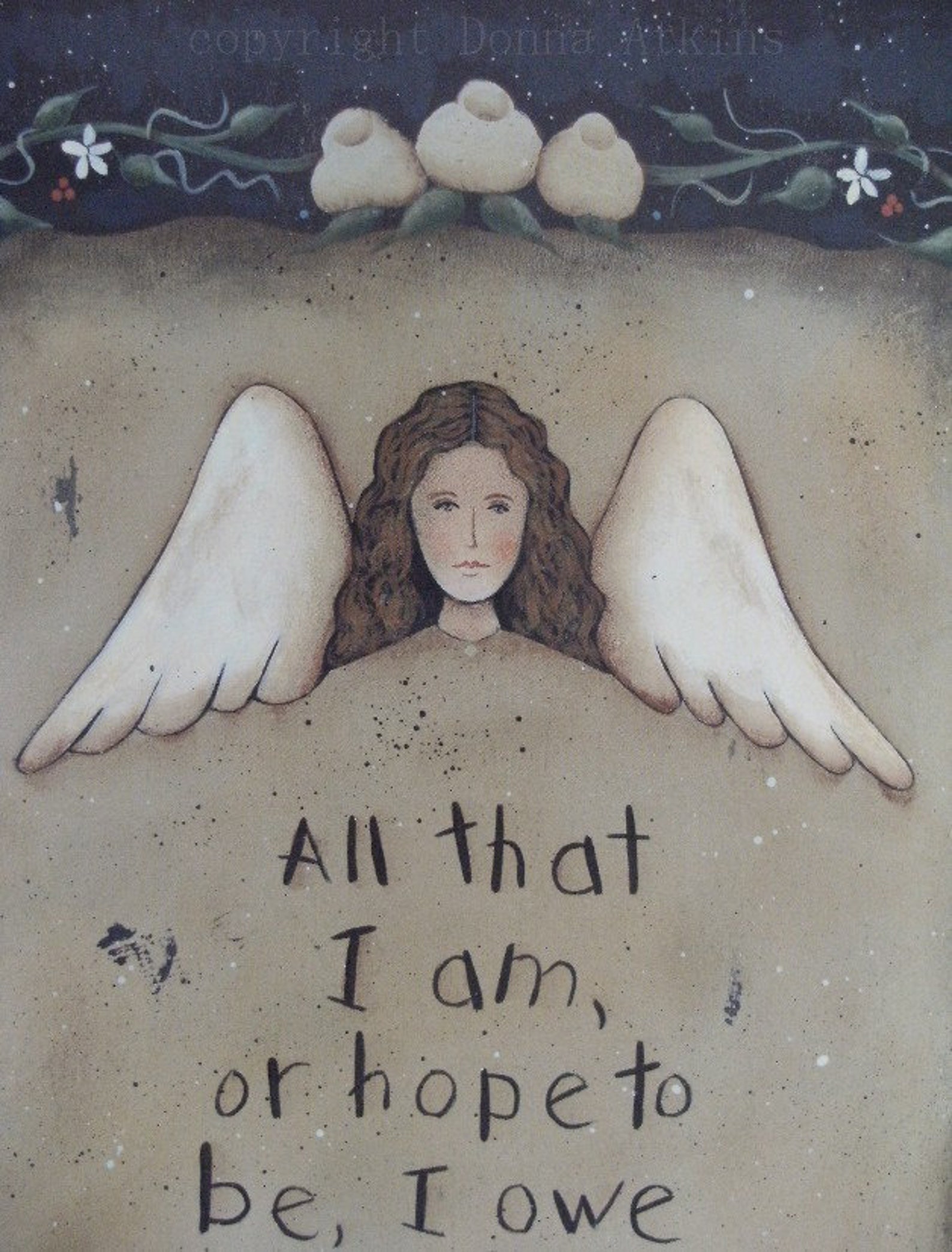 Folk Art Prints: My Angel Mother My Mothers Prayers and - Etsy