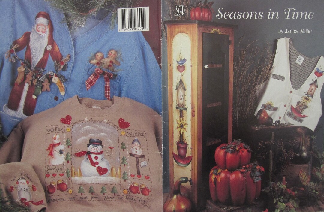Seasons in Time by Janice Miller. Decorative Painting Book, Copyright ...