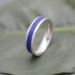 Lapis Lazuli Ring, Lapiz Azul Stone Ring, Stone Ring, Custom Inlay Ring ...