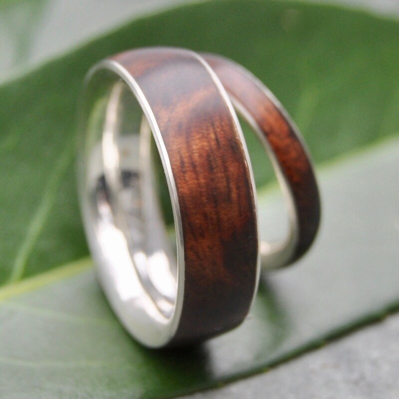 Koa Wood Ring - Etsy