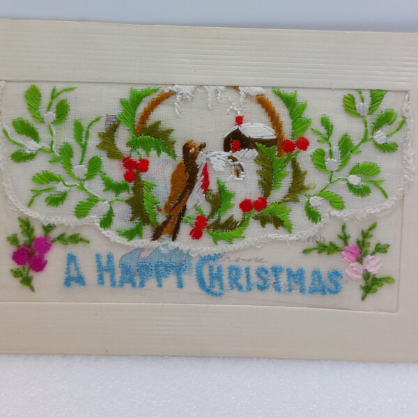 Embroidered Postcard - Etsy