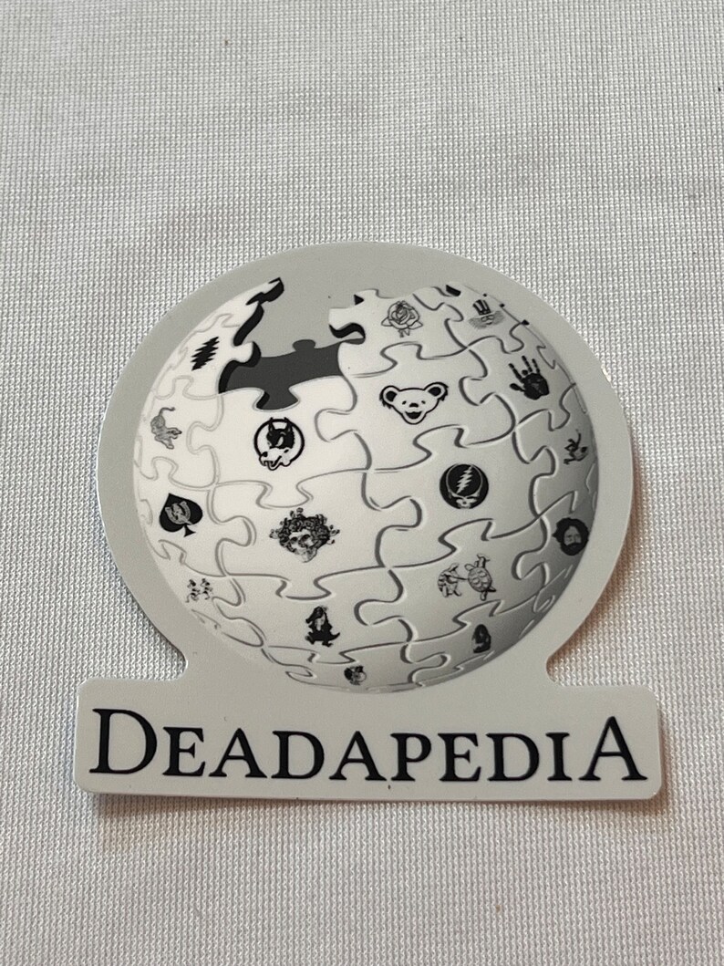 Grateful Dead Deadapedia Jerry Garcia Wikipedia Sticker - Etsy