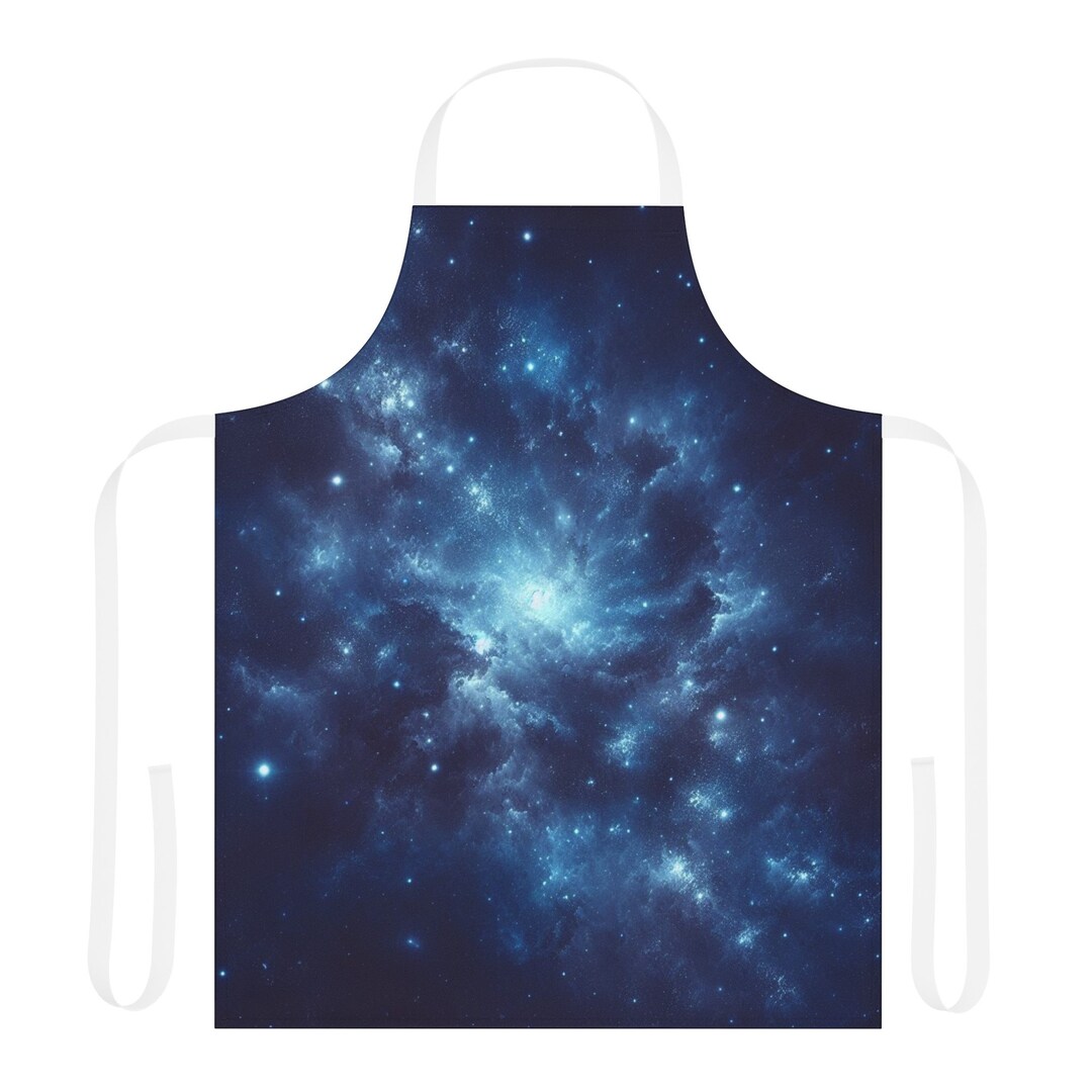 Deep Space Galaxy Apron, White Straps - Etsy
