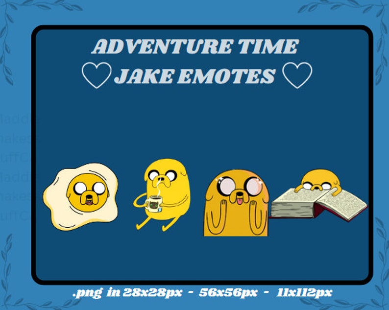 Cute Jake the Dog Twitch/discord Emotes! - Etsy