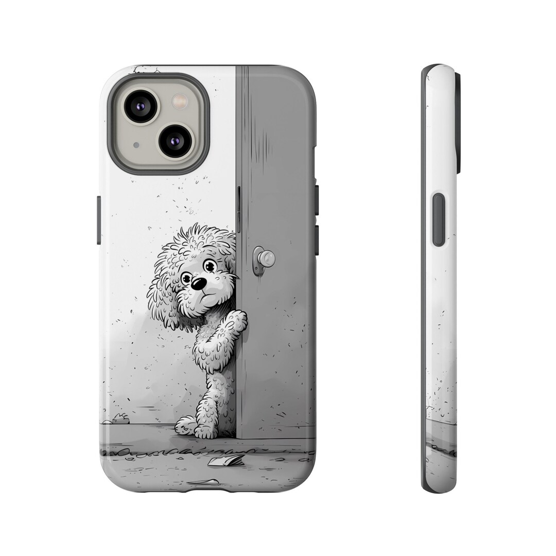 CUTE POODLE, Dog Case, Tough Case, iPhone 15 Pro, 14, 13, 12, 11, 10, 9 ...