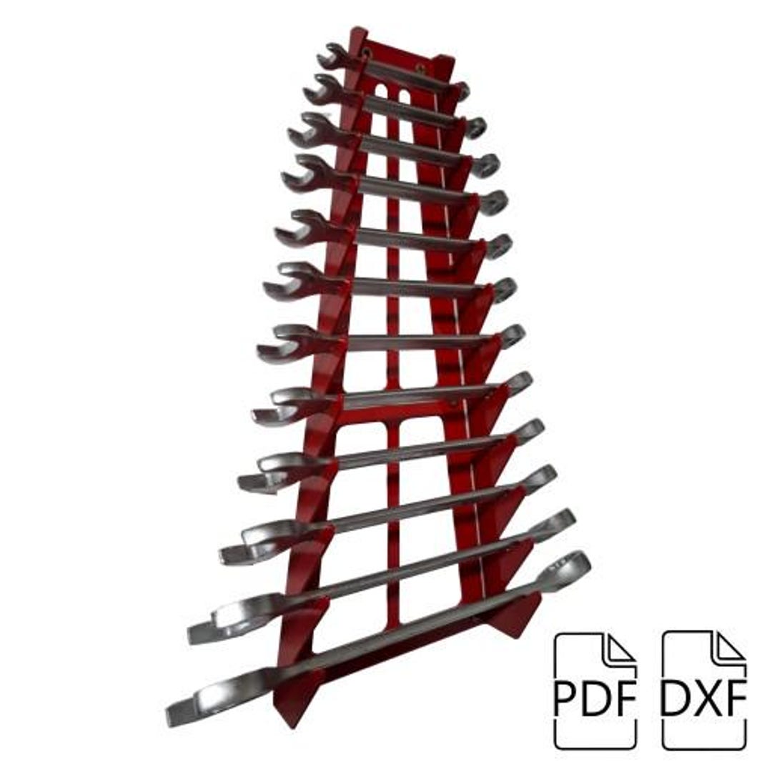 12 Piece Wrench Holder and Single and Double Grinder Holders Dxf, Dxf ...