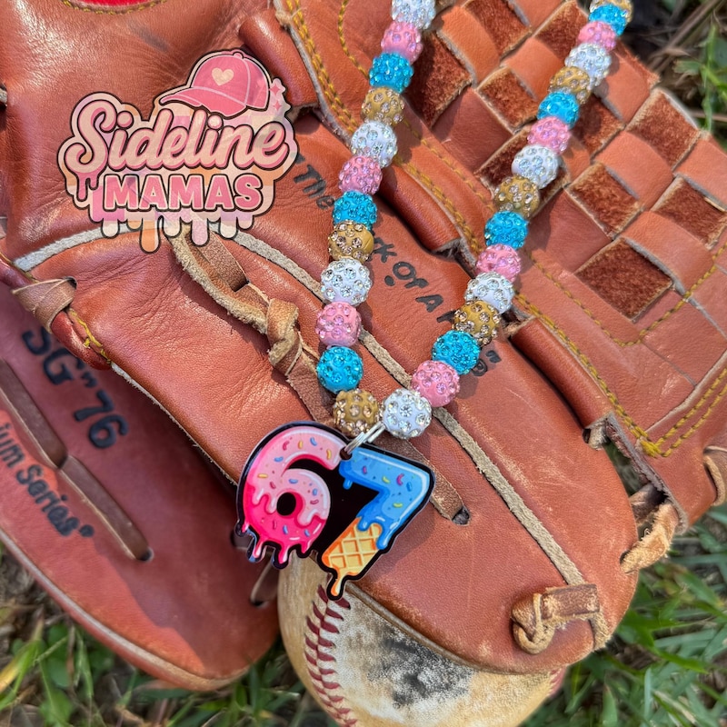 Number 67 Necklace - Etsy