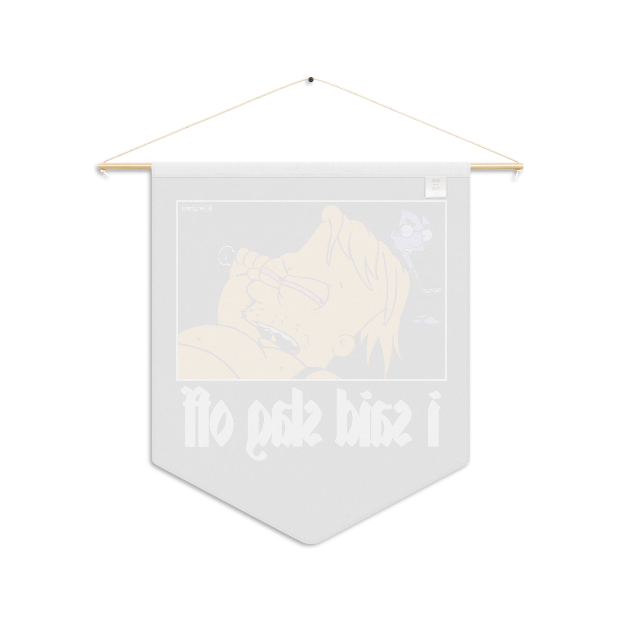 Bart Simpson Slag off Pennant - Etsy